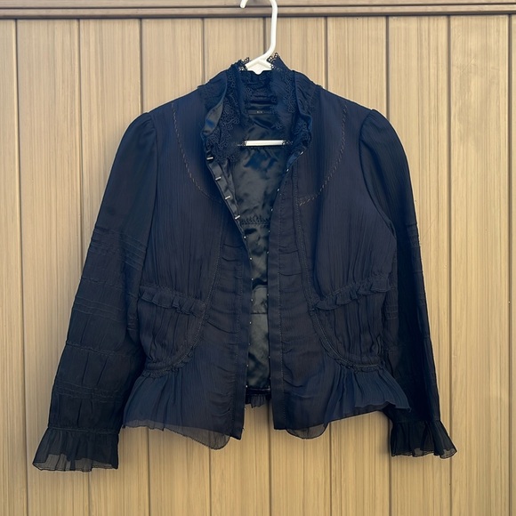 Elie Tahari | Jackets & Coats | Elie Tahari Silk Chiffon Jacket ...